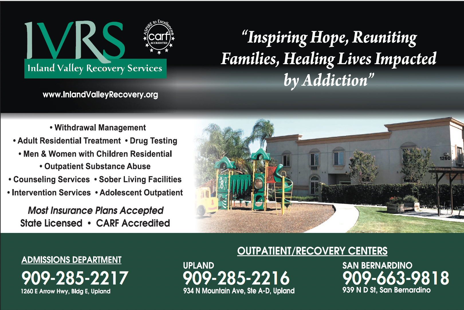 Inland Valley Recovery Services-Premier treatment services in Southern ...